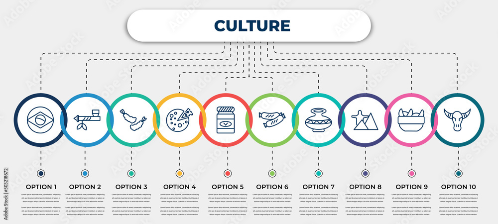 vector infographic template with icons and 10 options or steps ...