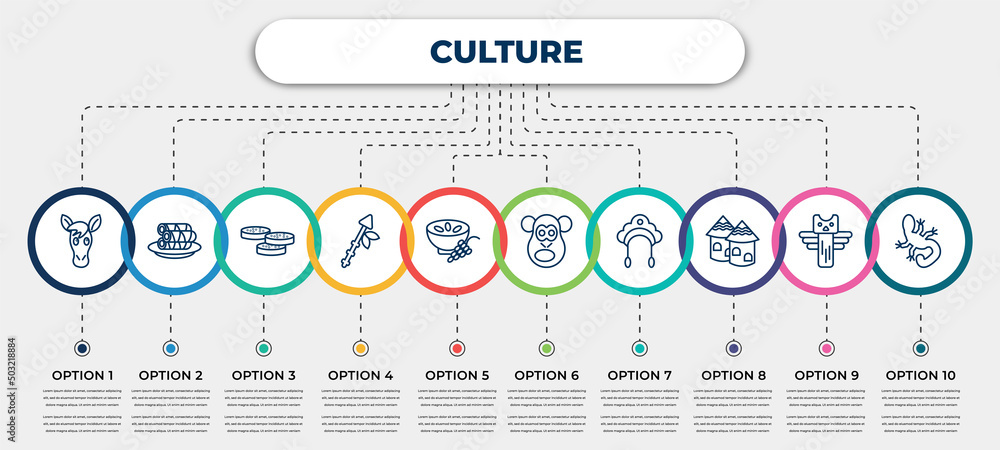 vector infographic template with icons and 10 options or steps ...