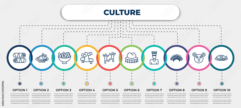 vector infographic template with icons and 10 options or steps ...