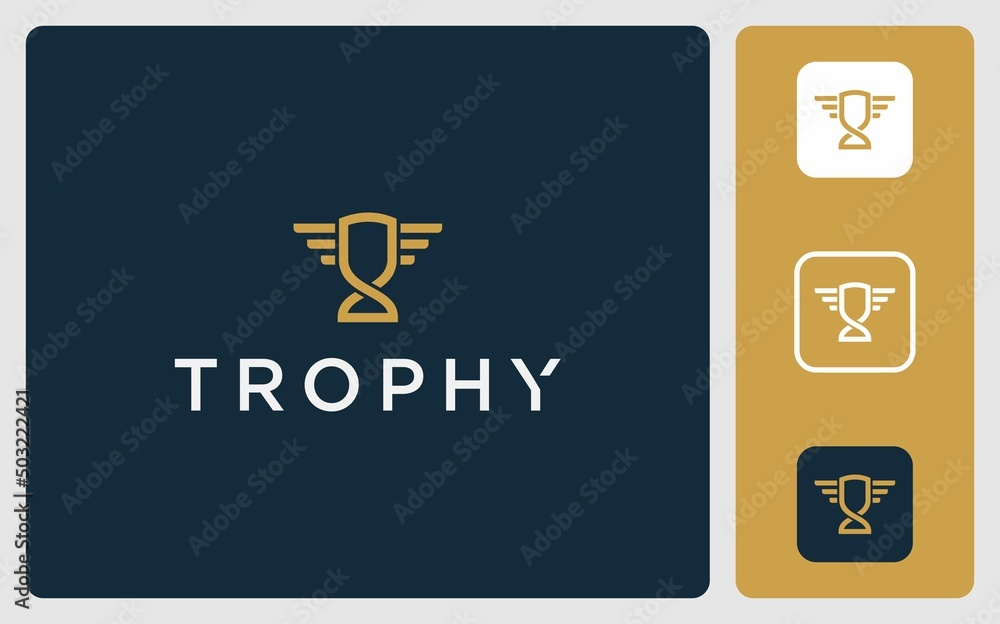 trophy logo designs Stock Vector | Adobe Stock