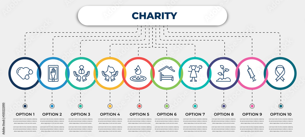 vector infographic template with icons and 10 options or steps ...