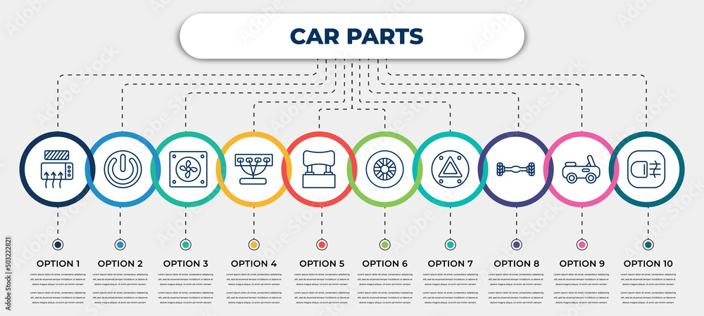 vector infographic template with icons and 10 options or steps ...