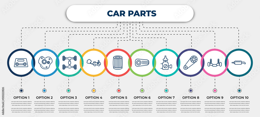 vector infographic template with icons and 10 options or steps ...