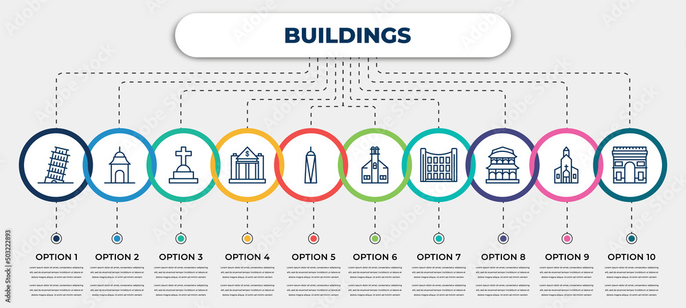 vector infographic template with icons and 10 options or steps ...