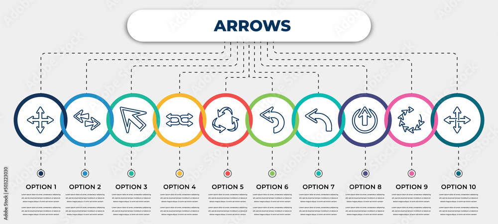 vector infographic template with icons and 10 options or steps ...