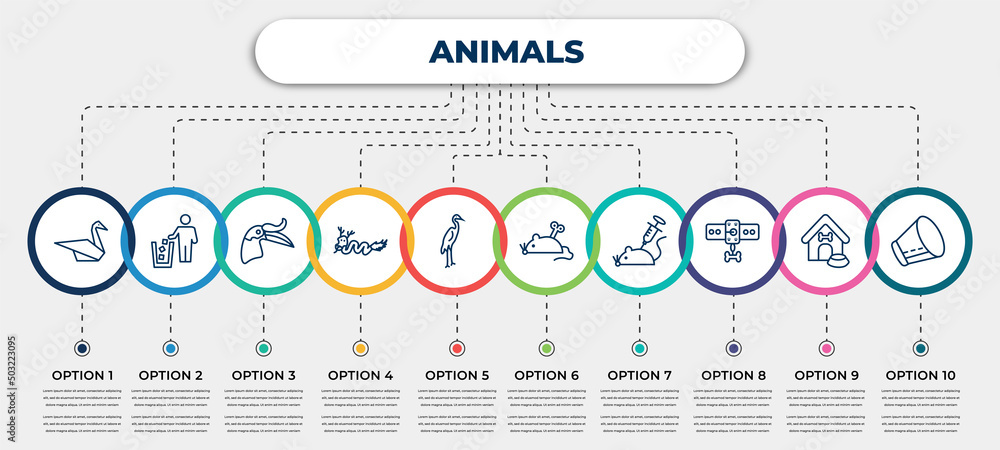 vector infographic template with icons and 10 options or steps ...