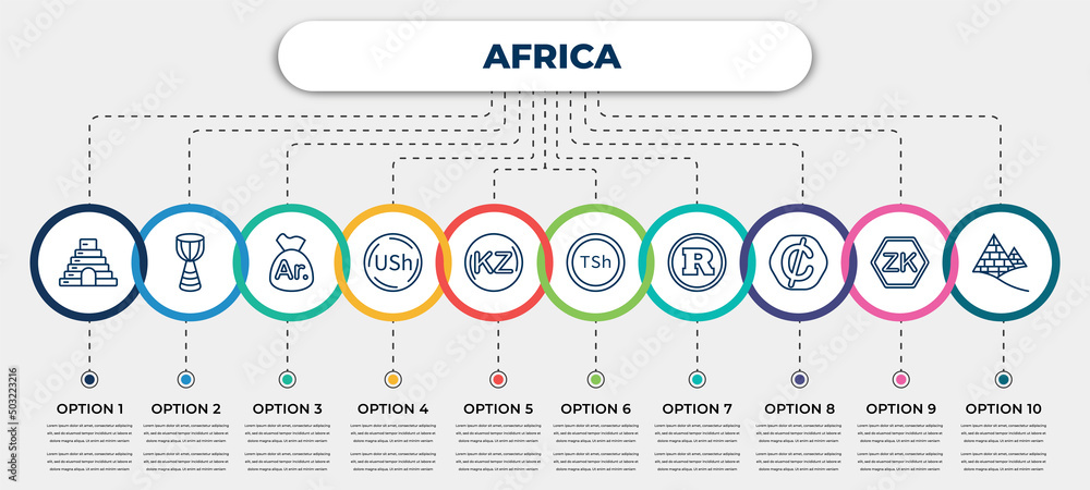 vector infographic template with icons and 10 options or steps ...