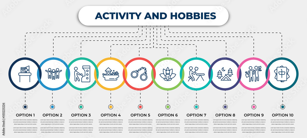 vector infographic template with icons and 10 options or steps ...