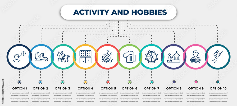 vector infographic template with icons and 10 options or steps ...