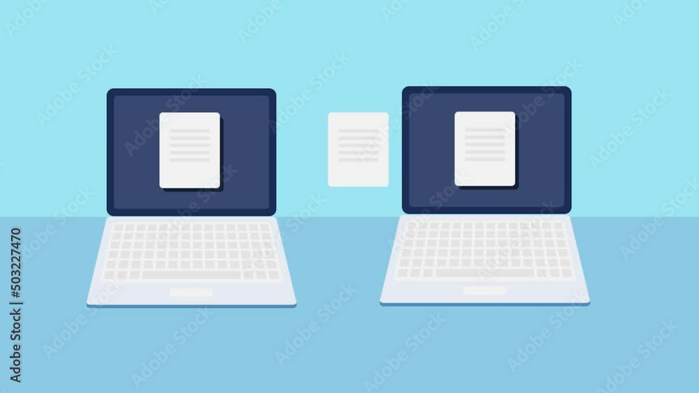 Online file transfer, file sharing between two laptop computer ...