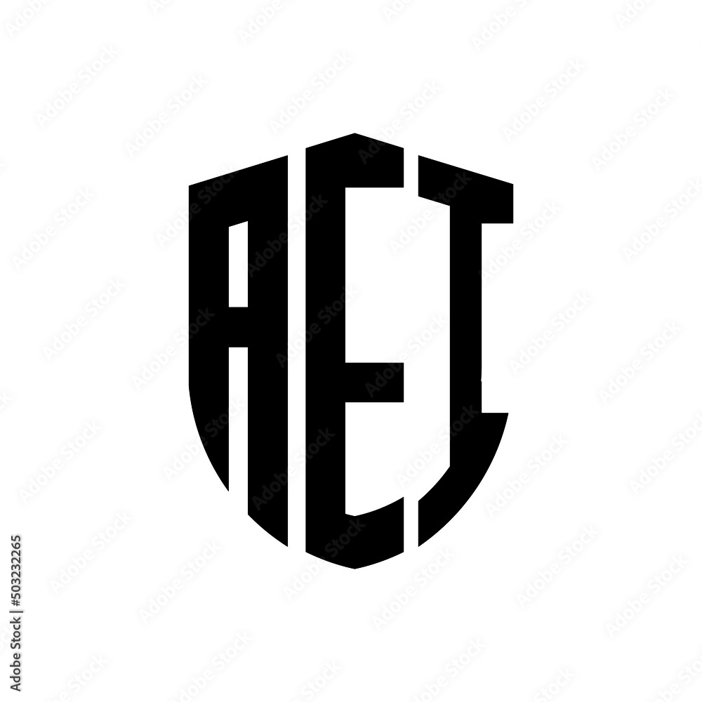AEI letter logo design. AEI modern letter logo with black background ...