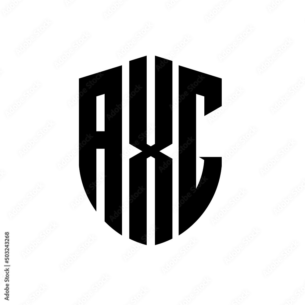 AXG letter logo design. AXG modern letter logo with black background ...