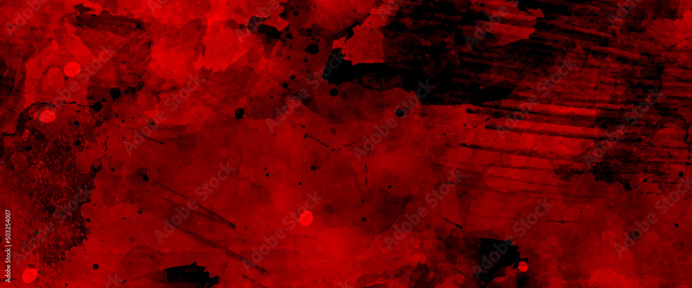 Dark slate background toned classic red color, Scary red wall for ...