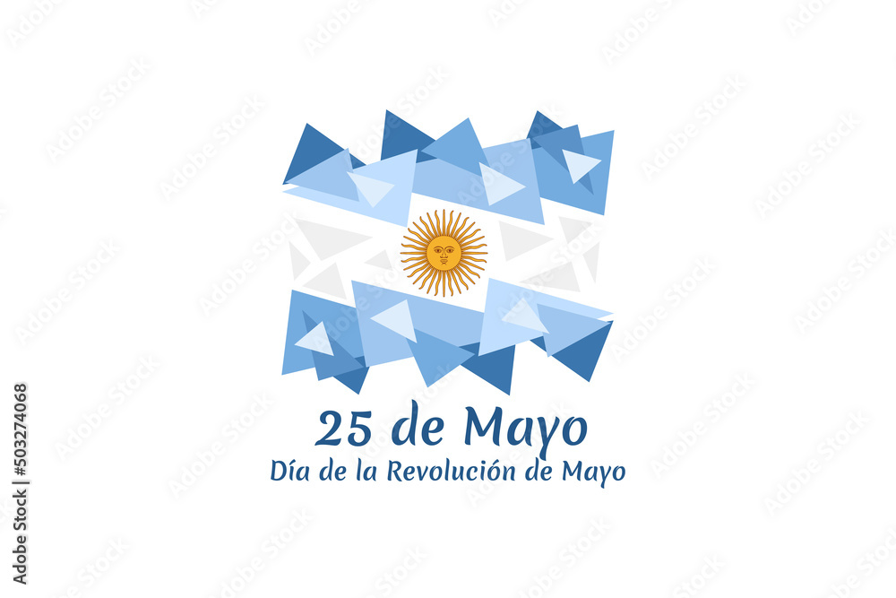 Vetor de Translation: May 25, May Revolution Day. Día de la Revolución ...