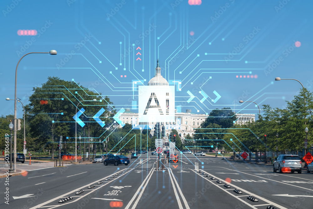 Capitol dome building exterior, Washington DC, USA. Home of Congress ...
