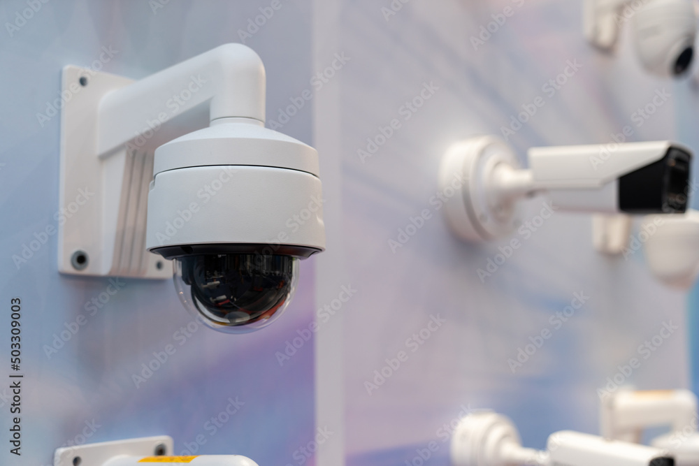 Samples of external surveillance cameras Stock Photo | Adobe Stock