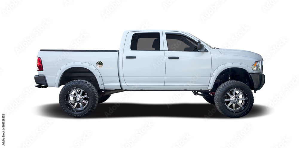 RAM pickup truck side view isolated on white background, 31 May 2016 ...