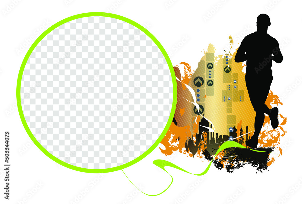Active people. Sport background ready for poster or banner, vector ...