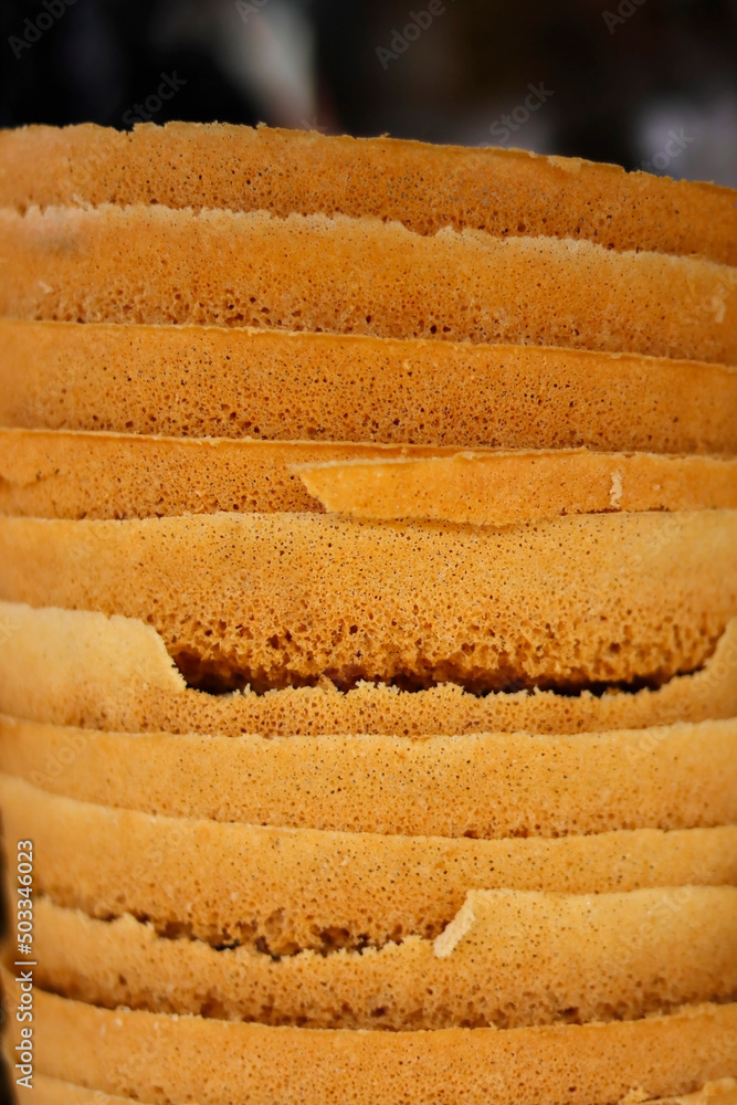 Popular And Traditional Indian Rajasthani Sweet Dessert Called Ghevar ...