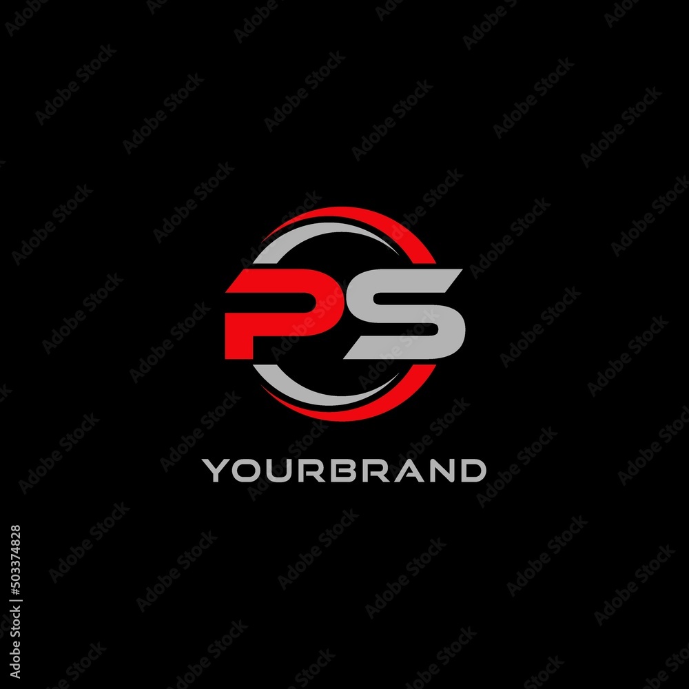 Letter PS logo combined with circle line, creative modern monogram logo ...
