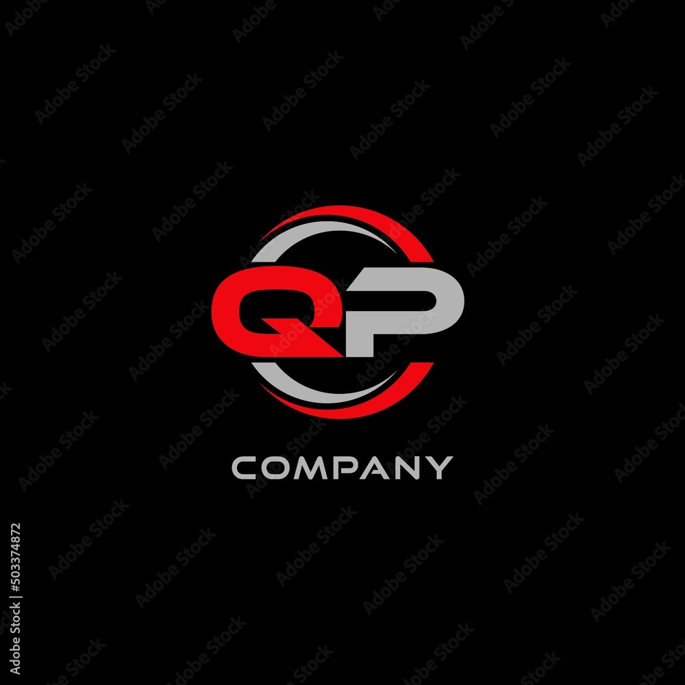 Letter QP logo combined with circle line, creative modern monogram logo ...