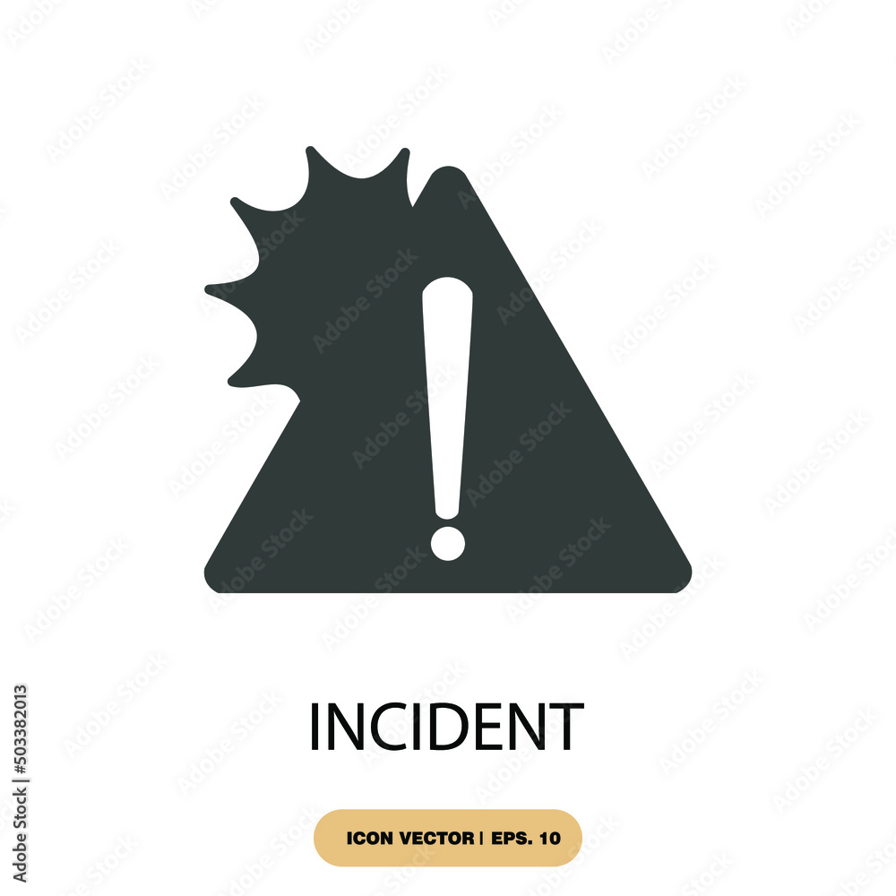 incident icons symbol vector elements for infographic web Stock Vector ...