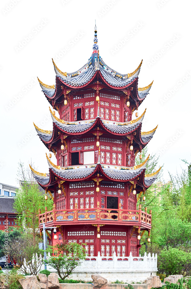 Poster A traditional Chinese building tower – Wall Art | UkPosters