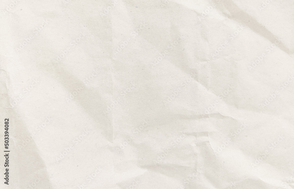 Crumpled paper texture background for various purposes. White wrinkled ...