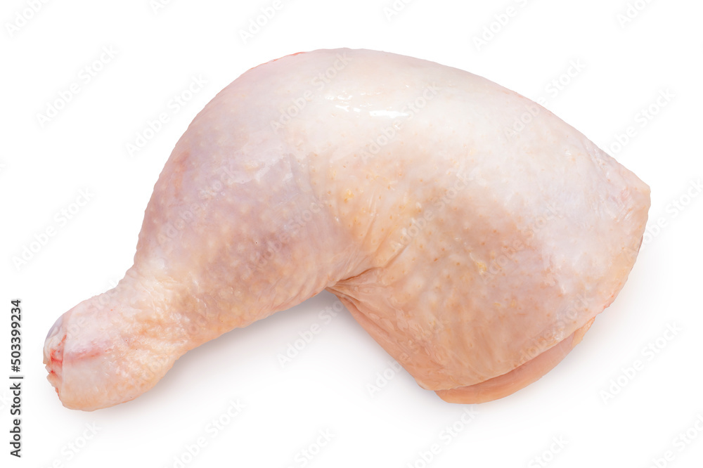 Fresh Chicken legs isolated on white background, Raw chicken drumsticks ...