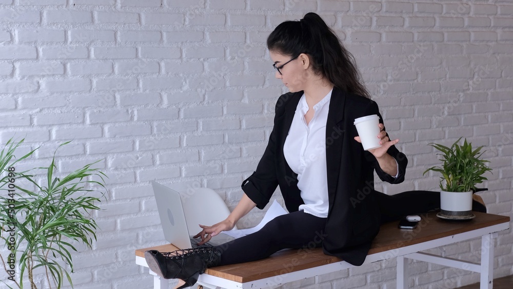 An employee of the office, with a business interior, may well boast of ...