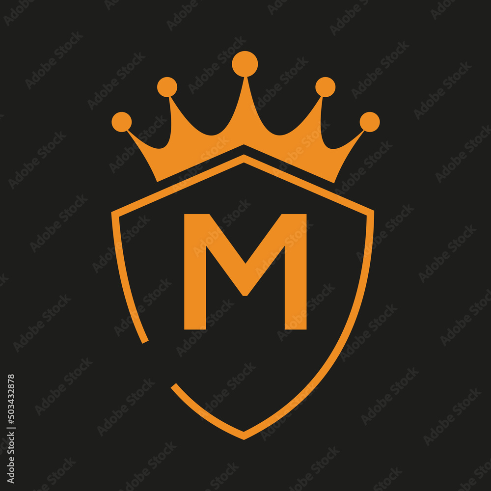 Letter M Queen Logo Design vector templet crown logo Elegant monogram ...