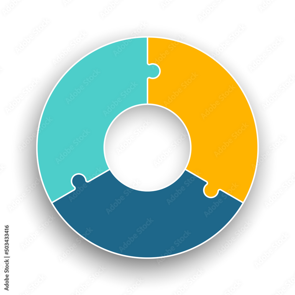 Three step modern infographic diagram Stock Vector | Adobe Stock