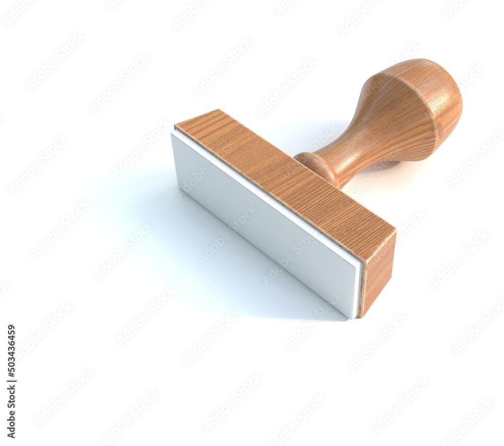Blank rubber stamp on white background 3d rendering Stock Illustration ...
