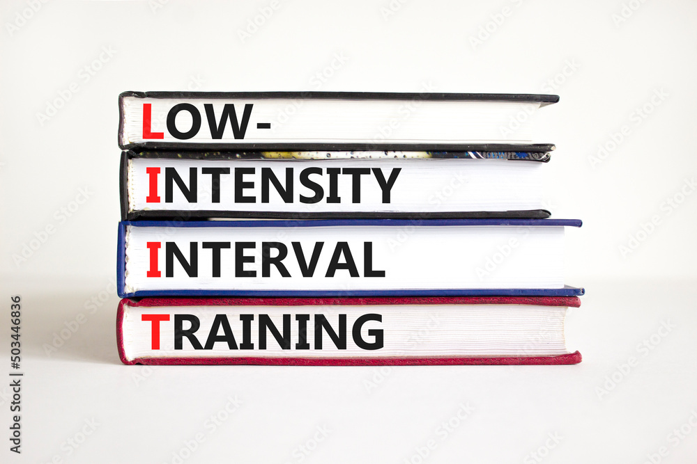 LIIT low-intensity interval training symbol. Concept words LIIT low ...
