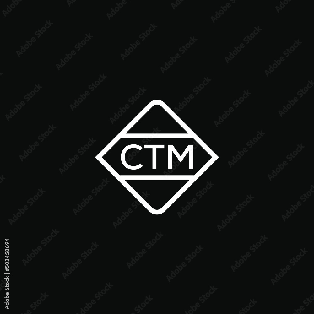 Vecteur Stock CTM letter design for logo and icon.CTM monogram logo ...