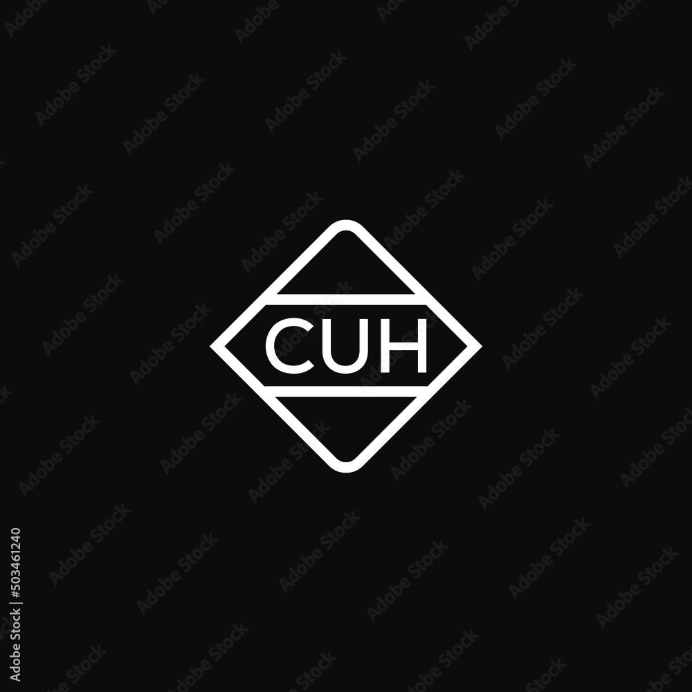 CUH letter design for logo and icon.CUH monogram logo.vector ...