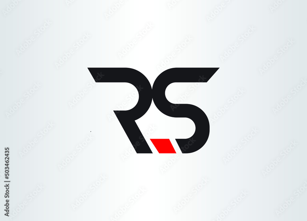 Initial Letter RS Logo Template Design Stock Vector | Adobe Stock