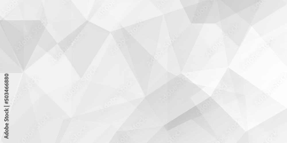 Abstract white polygons background Stock Illustration | Adobe Stock