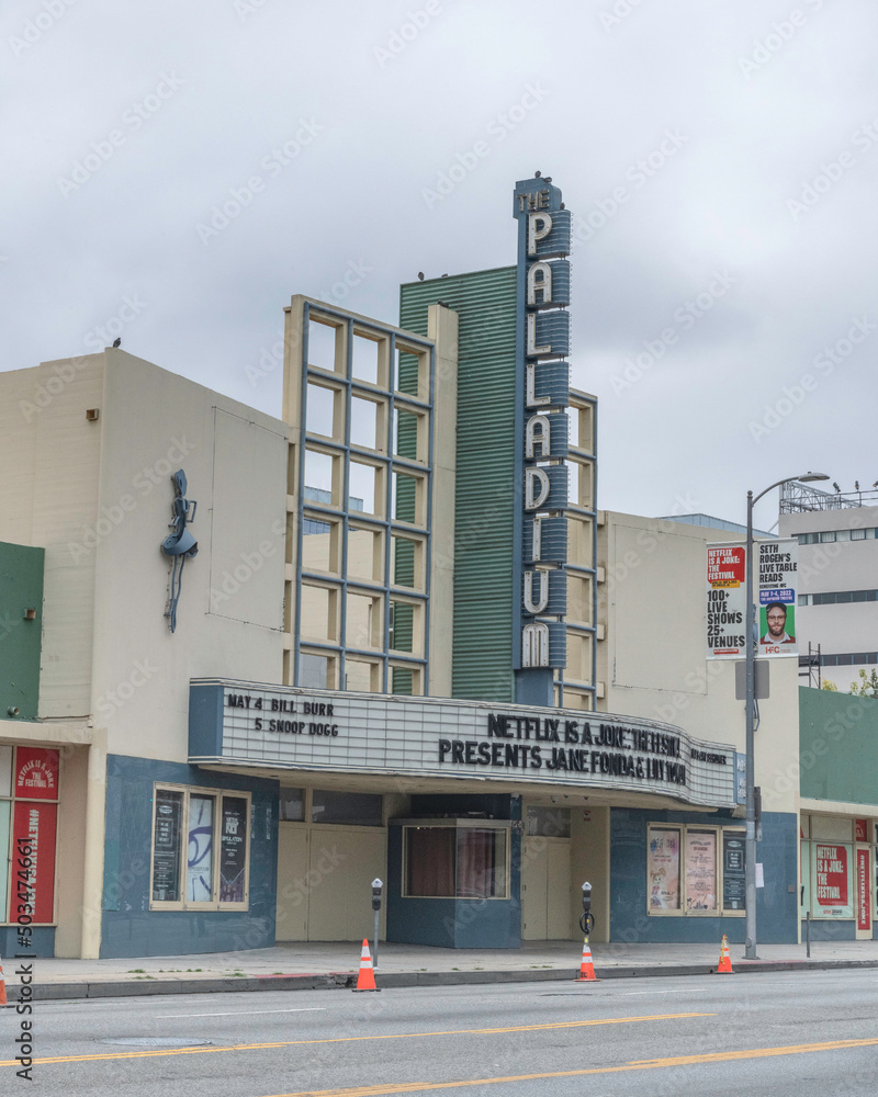 Los Angeles, CA, USA - May 2, 2022: Exterior of the Hollywood Palladium ...
