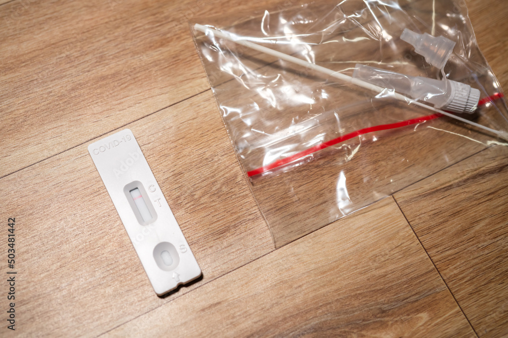 negative Covid-19, SARS‑CoV‑2 antigen test kit for self testing, one ...