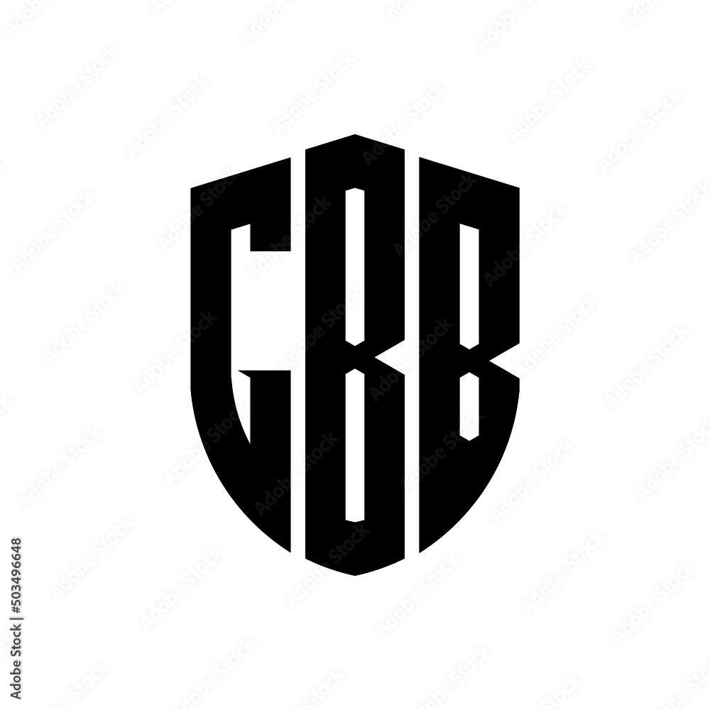 GBB letter logo design. GBB modern letter logo with black background ...