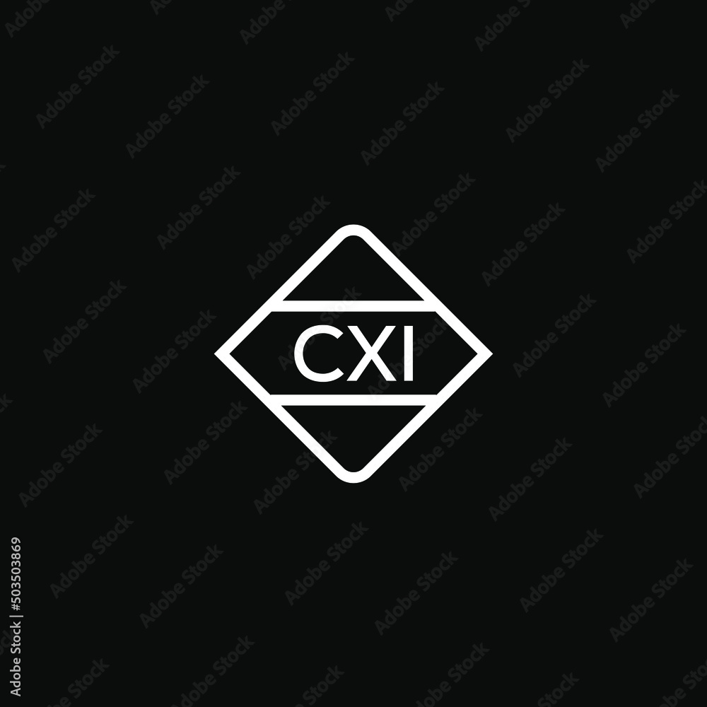 CXI letter design for logo and icon.CXI monogram logo.vector ...