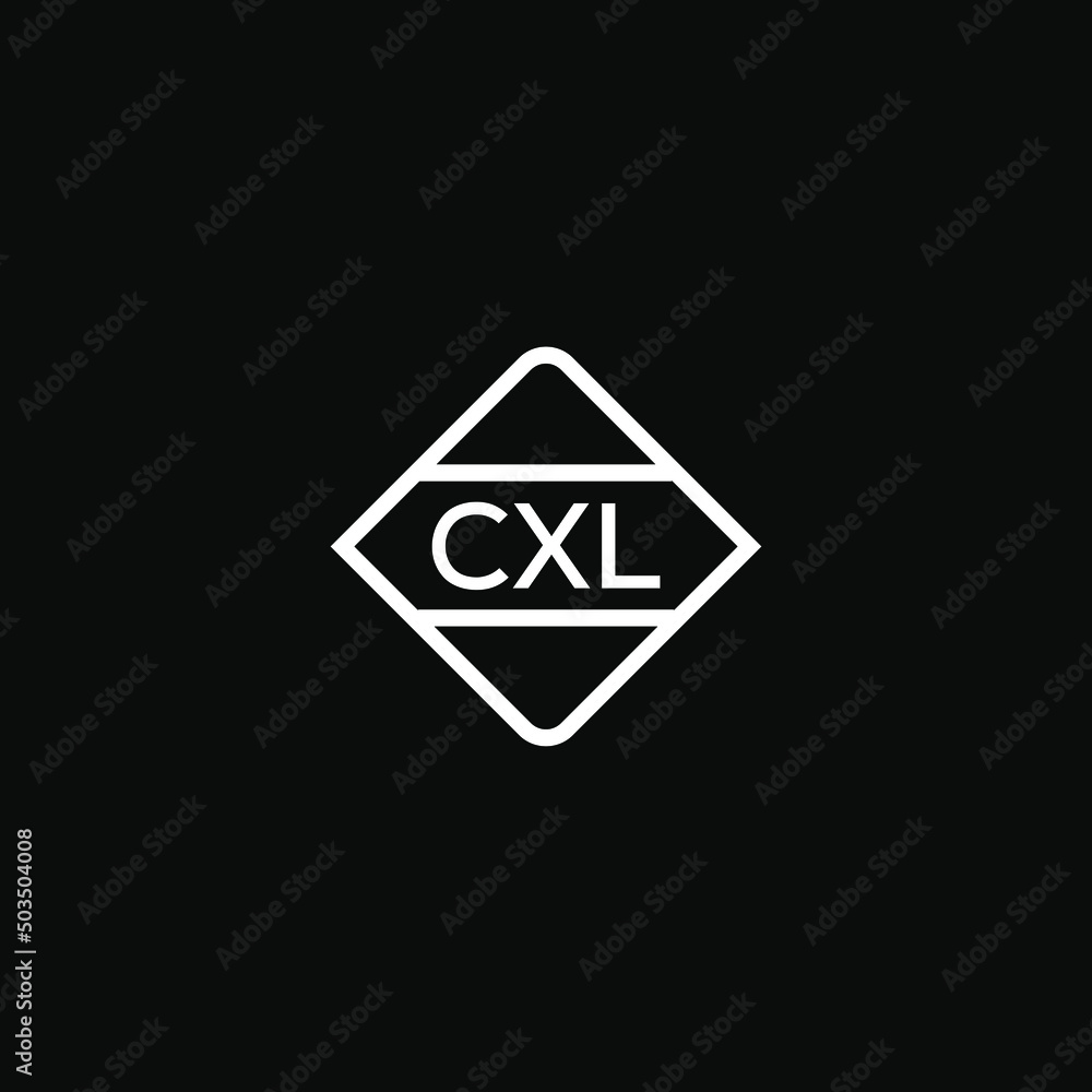 CXL letter design for logo and icon.CXL monogram logo.vector ...