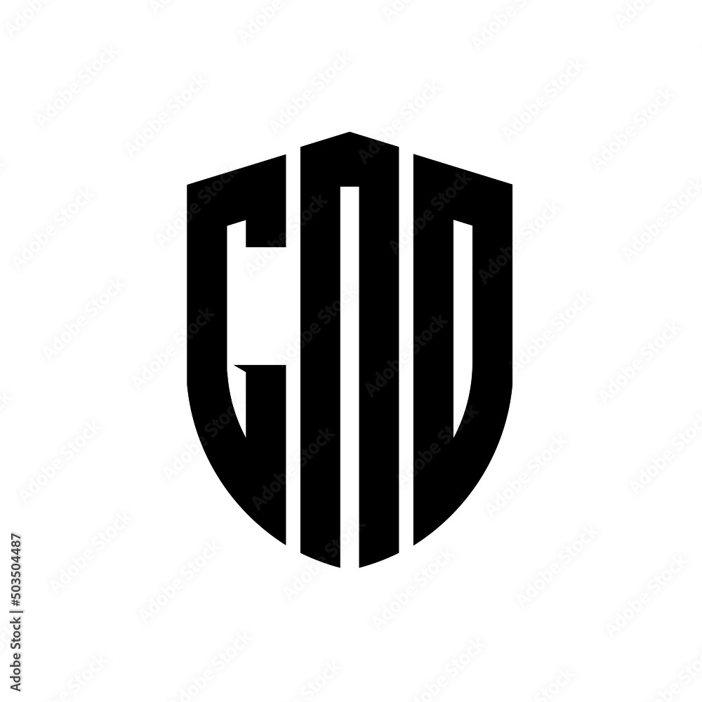 GND letter logo design. GND modern letter logo with black background ...