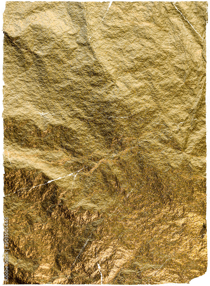 gold foil paper texture with transparent background Stock Photo | Adobe ...