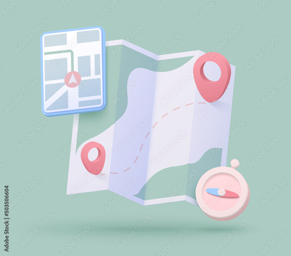 Location map, great design for any purposes. Green location map. Travel ...