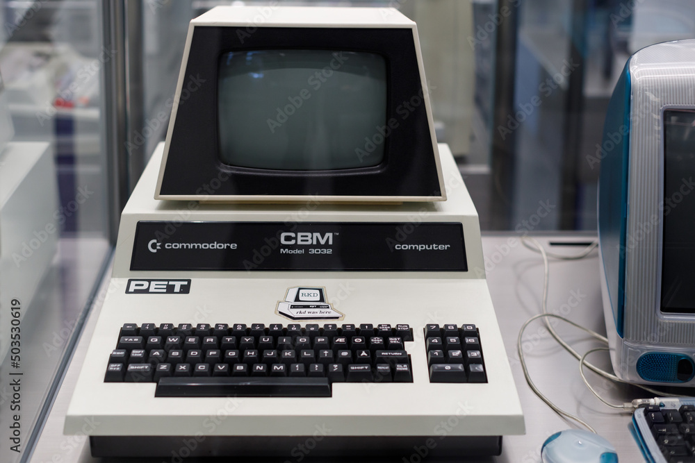 Oslo, Norway. May 01, 2022: A vintage Commodore PET 3032 computer at ...