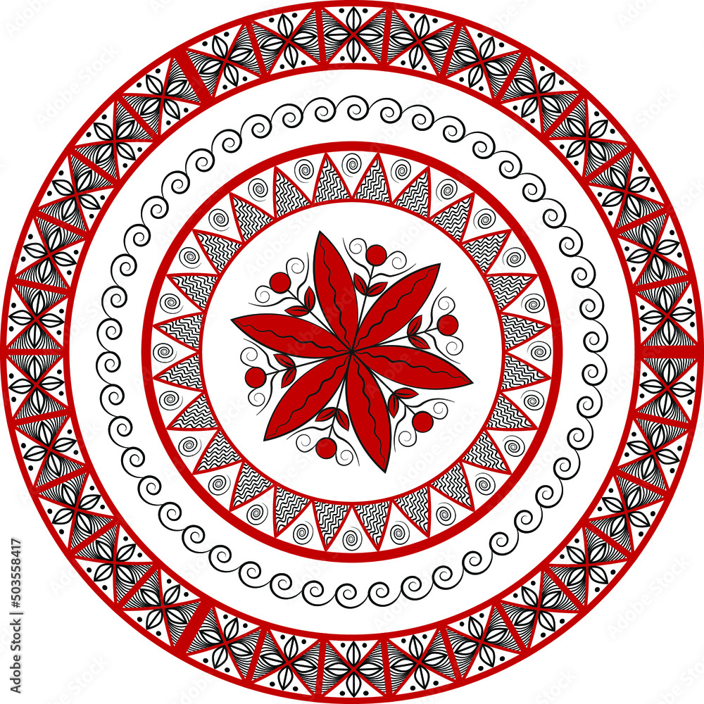 vector illustration Craft Art Traditional horses Russian paintings ...