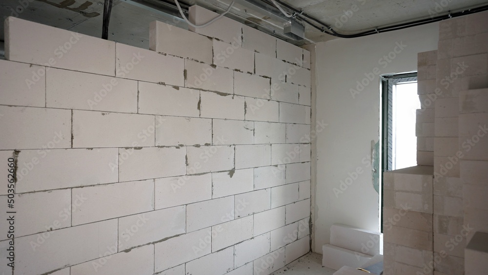 Interroom partition. Modern apartment interior design. Internal ...