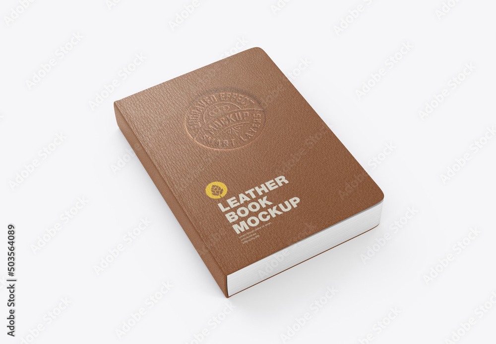 Leather Book Mockup Stock Template | Adobe Stock